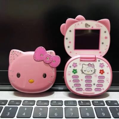 Hello Kitty Retro Flip Phone Kawaii Edition - Kuru Store